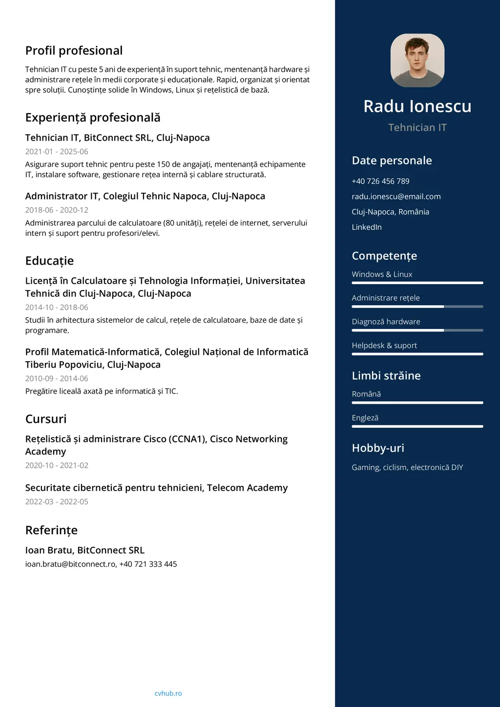 Creator CV Online Gratuit și Profesional | Simplu și Rapid